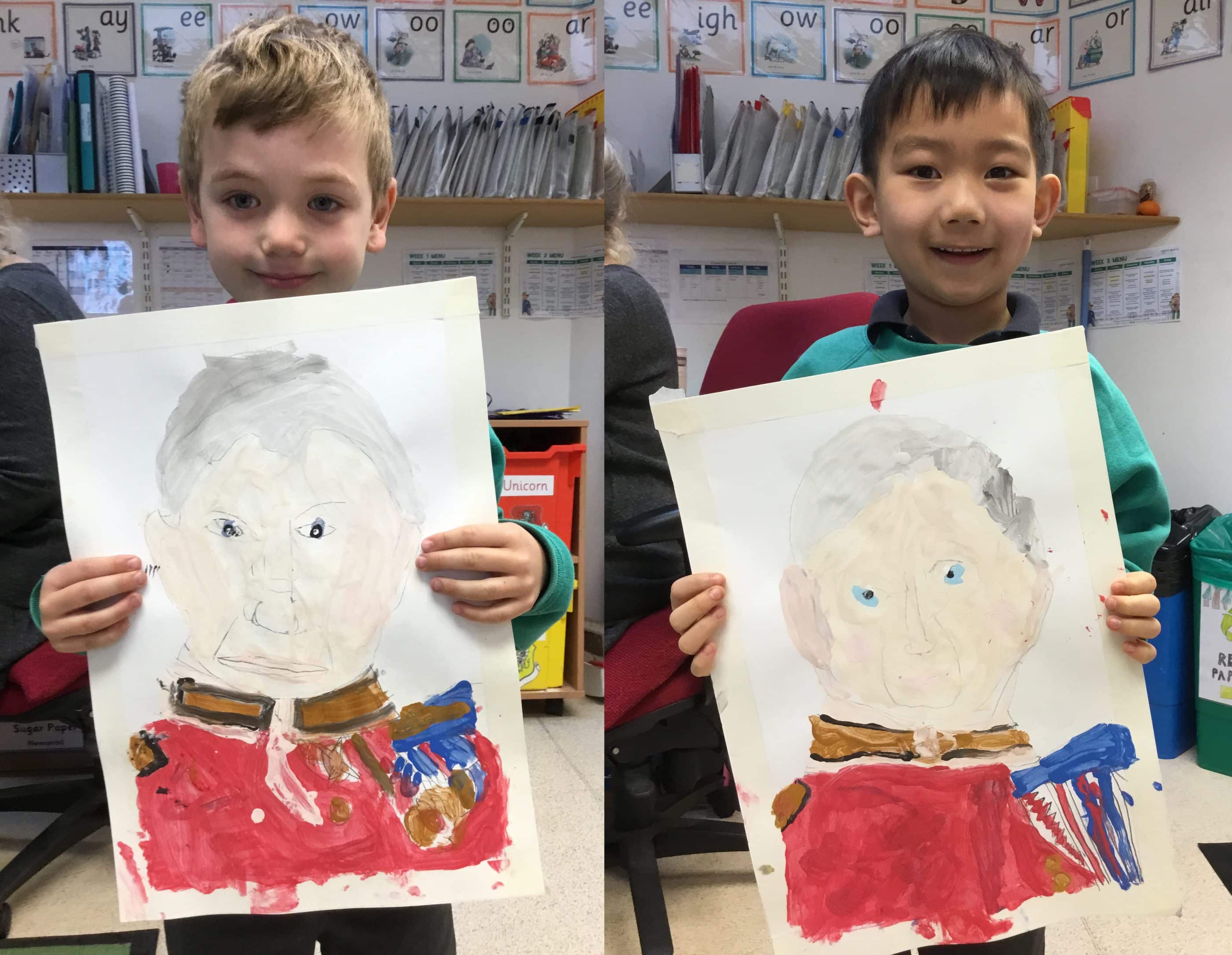 Coronation portraits - Abingdon Prep School