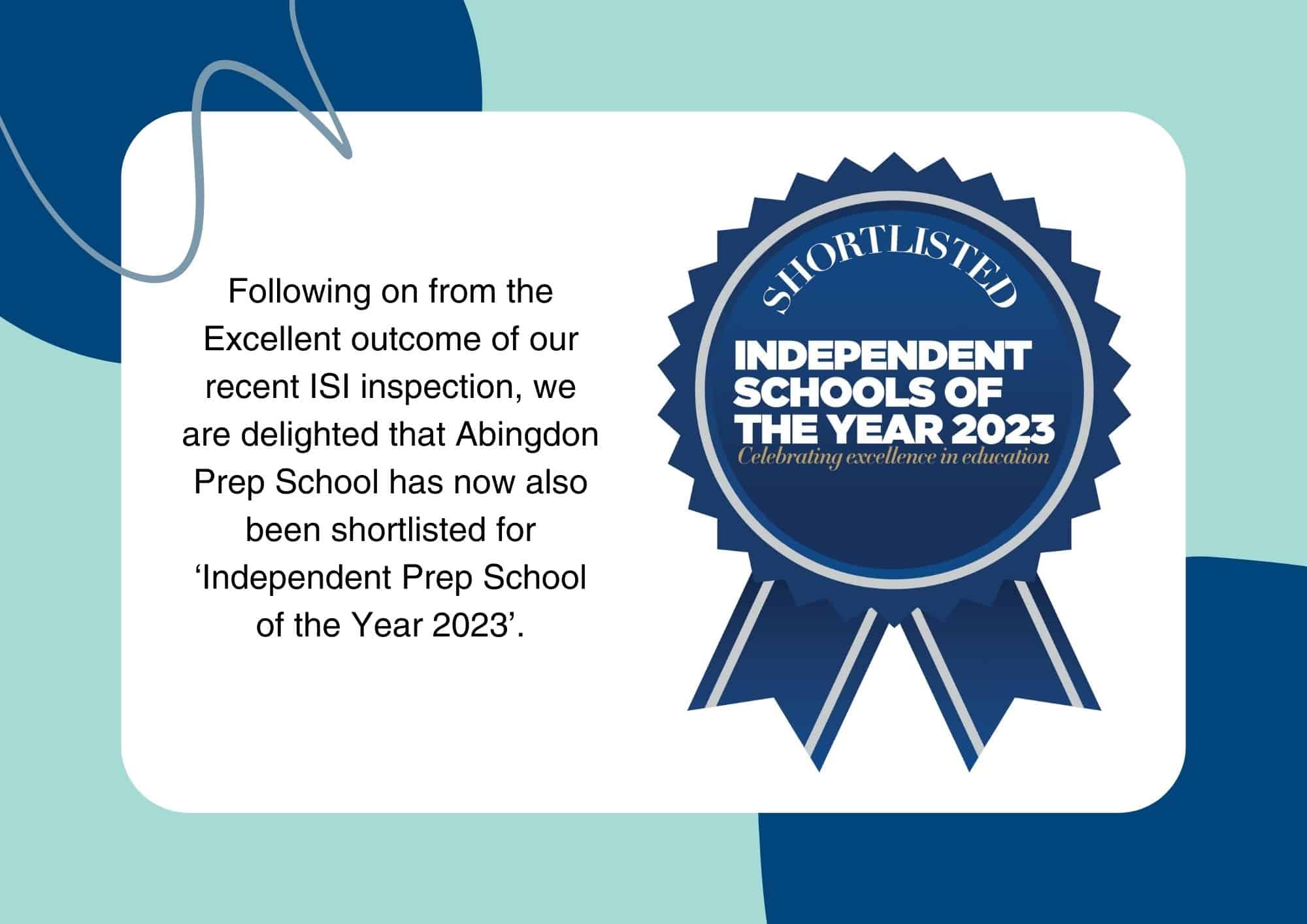 Shortlisted for ‘Independent Prep School of the Year 2023’ - Abingdon ...